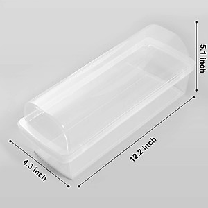 Youngever Plastic Bread Container, Bread Storage Bin, Bread Box for Countertop