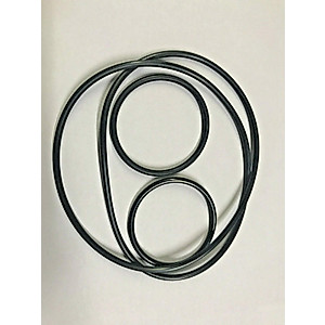 Set of 3 NEW Replacement BELTS for DeJur Dual 8 Film Projector Eldorado 86