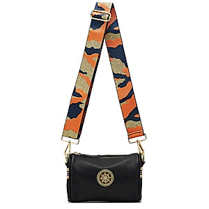 DOAPMLL Wide Purse Straps Replacement Adjustable Crossbody Gold Hardware Canvas Shoulder Strap For Women (5CM, Leopard05)