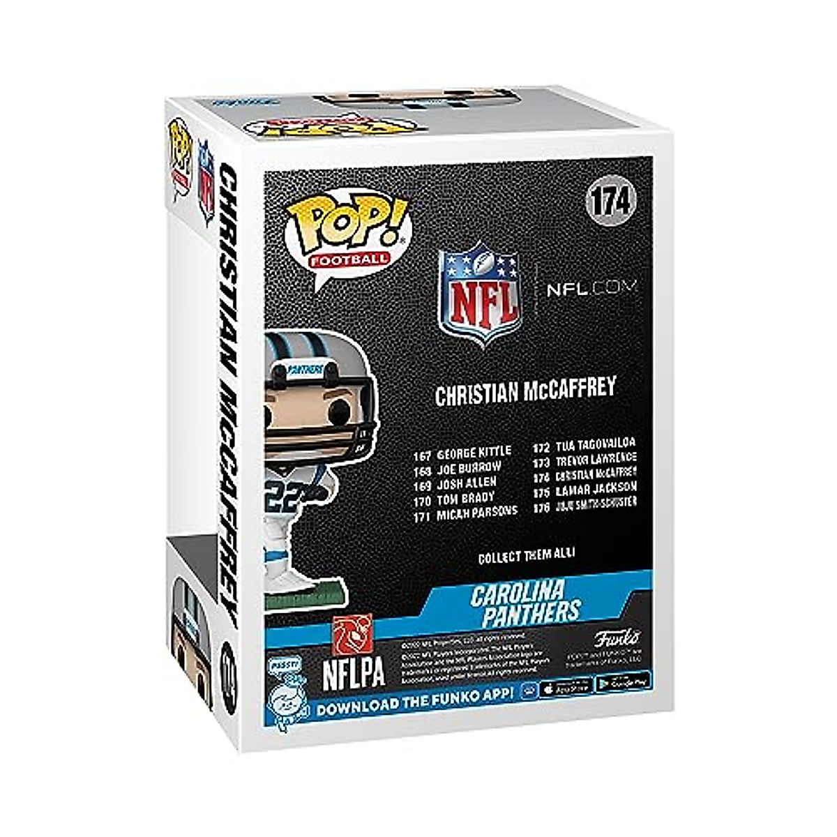 FUNKO POP! NFL: Panthers - C. McCaffrey (Away)