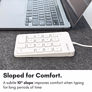 Macally USB Numeric Keypad | Wired Number Pad | External Number Pad for Laptop Computer Desk PC Mac (Perfect for Data Entry) 10 Key USB Keypad