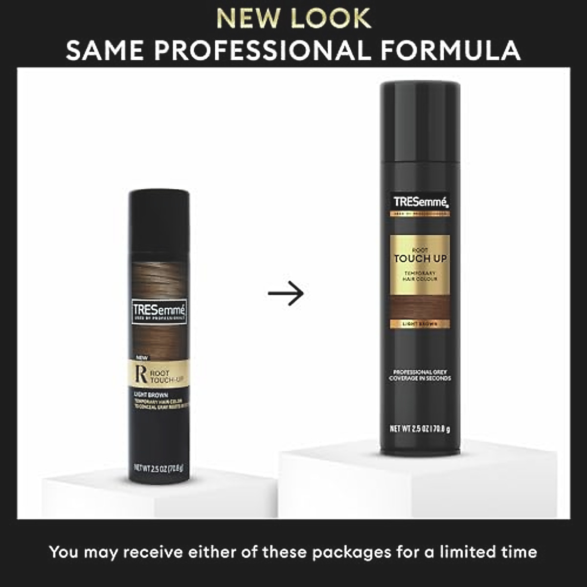 TRESemmé Root Touch-Up, Temporary Hair Color, Light Brown Hair Ammonia-free, Peroxide-free Root Cover Up Spray 2.5 oz