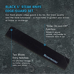 Messermeister Black Edge-Guard Steak Set / 4 Pc. / (4 ea.) EGS-05S