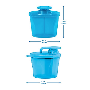 Dr. Brown's Travel Formula Dispenser with Lid, BPA Free - Blue