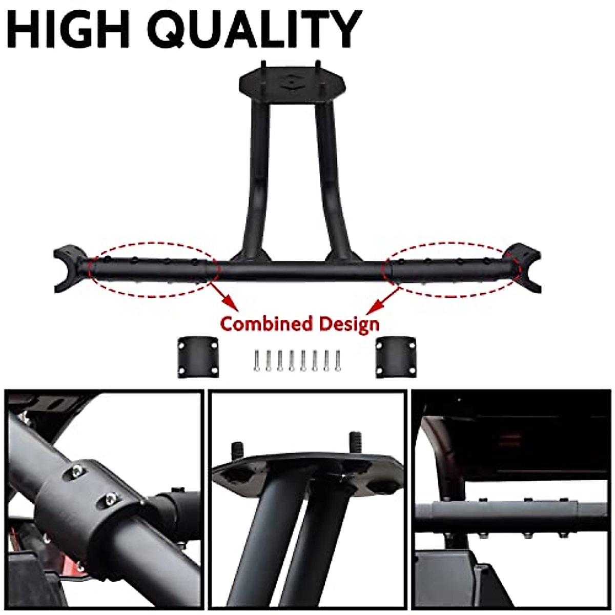 SAUTVS Spare Tire Carrier Holder for Polaris RZR RPO XP 20-23, Heavy Duty Rear Spare Tire Mount Holder Carrier Rack for Polaris RZR PRO XP / XP4 2020 2021 2022 2023 Accessories