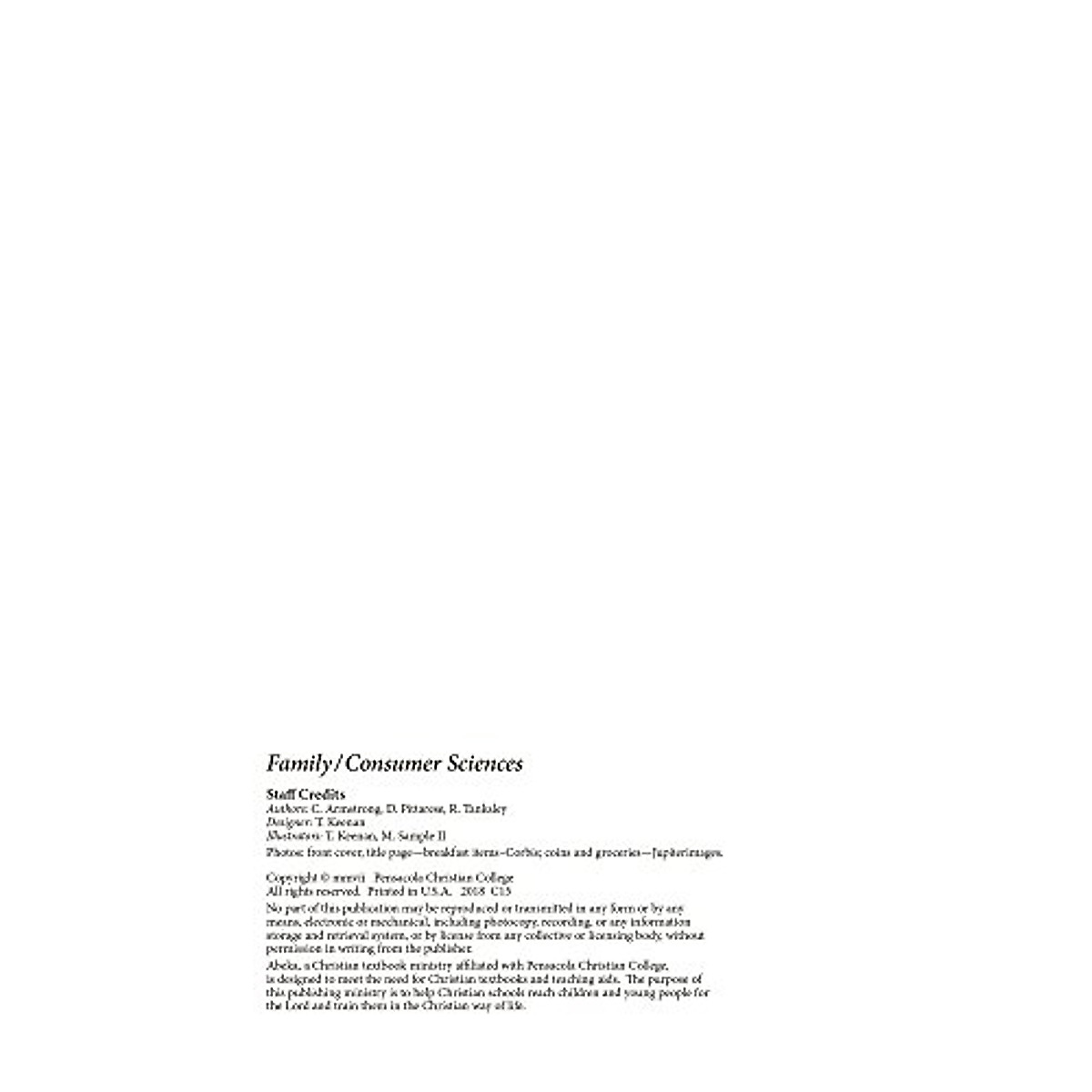 Family and Consumer Sciences