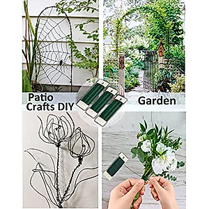 Zeanla Green Floral Wire,Christmas Wire Wreath Wire 3 Pack 118 Yards 22 Gauge Flexible Paddle Wire Florist Wire Green Wire for Crafts,Christmas Wreaths Tree,Garland and Floral Flower Arrangements