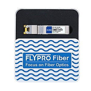 FLYPROFiber- 10GBase-T SFP+ to RJ45 for Ubiquiti, Unifi UF-RJ45-10G, Dream Machine Pro.10G-T RJ45 Transceiver for Ubiquiti, UBNT Unifi 10GBase-T Copper Module CAT6A/CAT7, 100FT(30M)