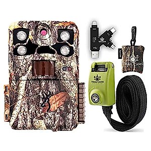 Browning Recon Force Elite HP4 Trail Camera with Card Reader, Reinforced Strap, and Spudz Microfiber Cloth Screen Cleaner