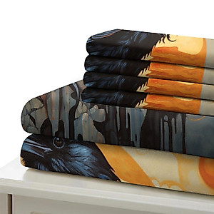 EVMILA Gothic Crow Duvet Cover Quilt Cover 3D Print Birds Comforter Covers for Boys Girls Bedding Set with Zipper Closure with Pillow Cases Soft Microfiber 3 Pieces Twin（173x218cm）