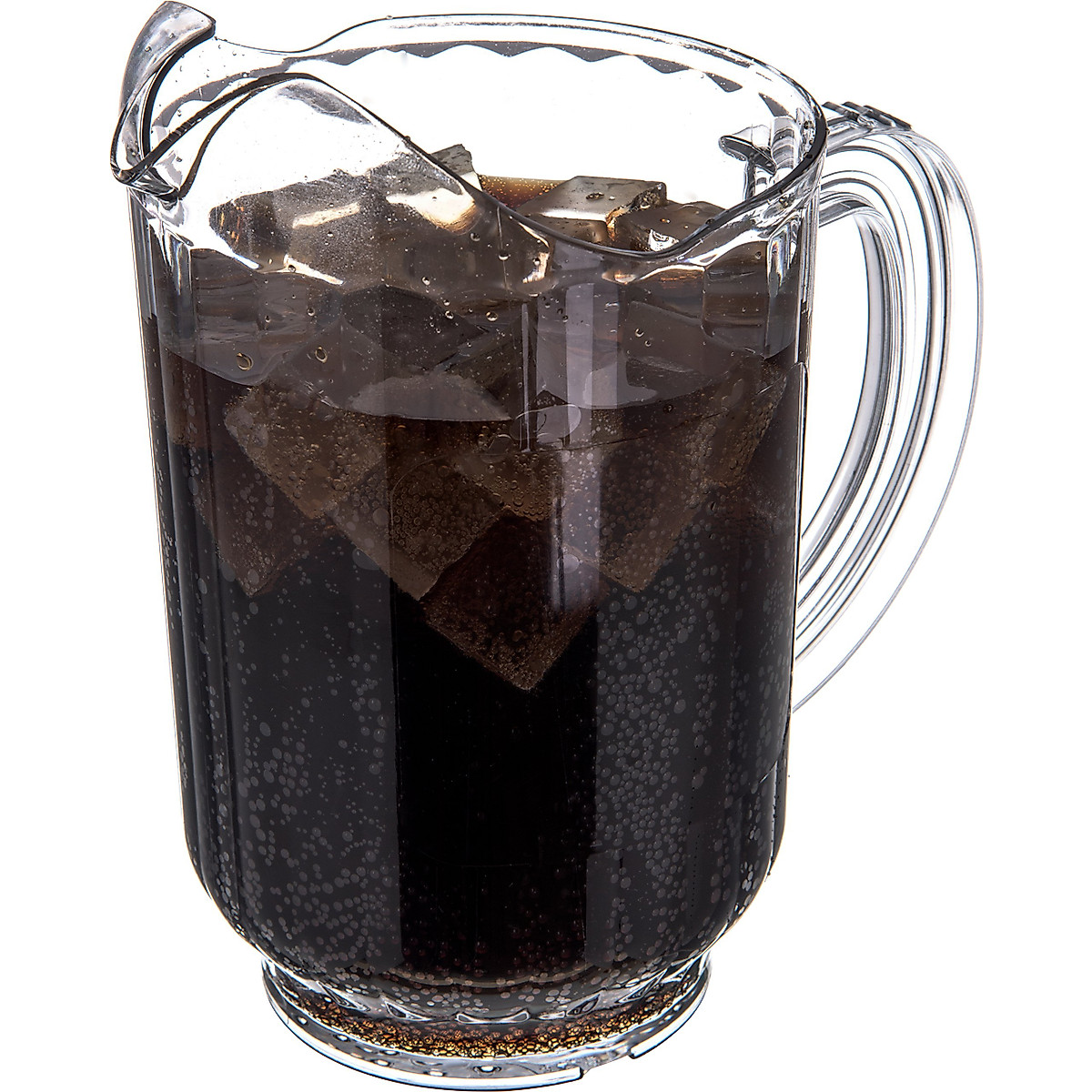 Carlisle FoodService Products Versapour Clear Pitcher Tall Pitcher for Restaurants, Catering, Kitchens, Plastic, 60 Ounces, Clear