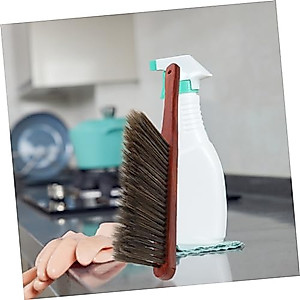 SOESFOUFU Long Handle Bed Brush Cleaning Brush Brushes Broom Furniture Brush Clothes Brush Wood Brush Bench Brush Upholstery Brush Hand Brush Car Brush Sofa Dust Brush The Pet Brown