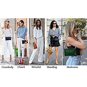 YALUXE Leather Wristlet Clutch Purses Wallet Envelope Crossbody Bags for Women Gifts Valentines Day