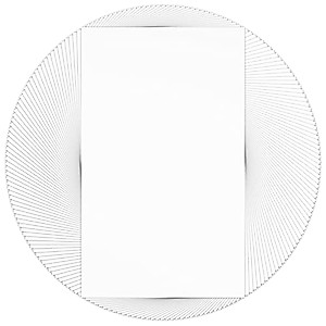 100 Pack 5.9 x 9.8 Inch White Backing Boards Fabric Organizer Boards Fabric Storage Boards for Clothing Organization DIY Card Photo Artwork