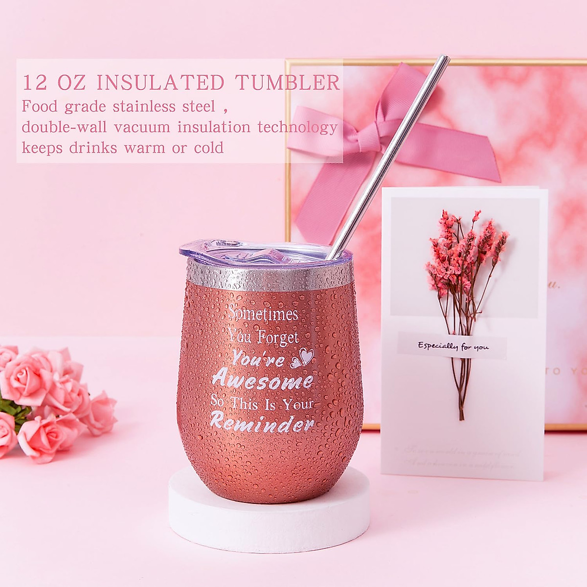 Birthday Gifts for Women,Pink Gifts Box for Women Gifts Basket Care Package Get Well Soon Gifts Relaxing Set Self Care Gifts Unique Gifts Box Birthday Presents Female Friendship Gifts Christmas Gifts