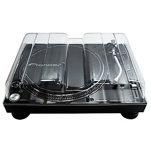 Harmony Audio Cases HC-DC3 Protective DJ Gear Saver Polycarbonate Hard Plastic Dust Cover Case Compatible with Technics SL-1200 Turntable Deck (Includes Stretch Bands)