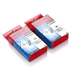 Powerextra 2 x NP-45 NP-45A NP-45B NP-45S Battery Compatible with Fujifilm INSTAX Mini 90, FinePix XP20 XP22 XP30 XP50 XP60 XP70 XP80 XP90 XP120 XP130 XP140 T350 T400 T500 T510 T550 T560 JX520 JX550