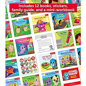 Laugh-A-Lot Phonics: Short Vowels (Parent Pack): 12 Engaging Books That Teach Key Decoding Skills to Help New Readers Soar