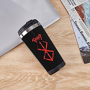NzpoSt Coffee Mug Simpleness_Berserk Anime_Symbol Coffee Cup Double Insulated Stainless Steel Insulation Cup