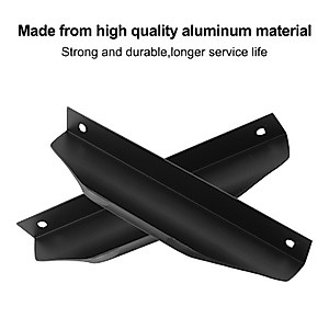 MOROBOR 8Pcs Mount Finger Edge Pull Handle 150mm Black Finger Pulls Aluminum Concealed Handle Furniture Drawer Handles for Home Kitchen Door Drawer Cabinet with Screws