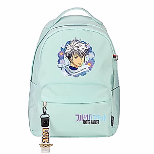Fruits Basket Anime Bookbag Nylon Small School Bags Women Pink Travel Backpack Kawaii Laptop Bagpack Cartoon Shoulder Bags (23)