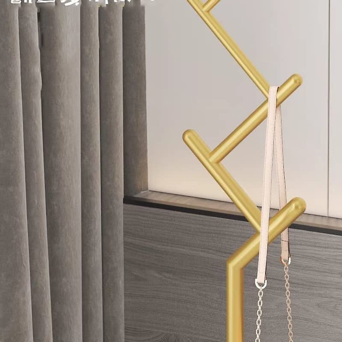 GKMJKI Hangers Floor-to-Ceiling Hangers Floor Hangers Storage Closet Clothes Drying Hangers