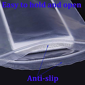 Jumbo Storage Bag 5 Gallon Freezer Bags Zip Easy Food Storage Bag Clear Meal Prep Bag Thick Durable 10 Pcs 17.7" x 23.6"