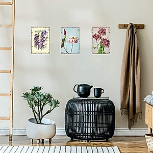 UFO Home Decor UFO Alien Screaming Tin Sign Chic Art Wall Metal Decorations Funny Iron Plaque Signs Gift for Room Bar Office 8x12 inch