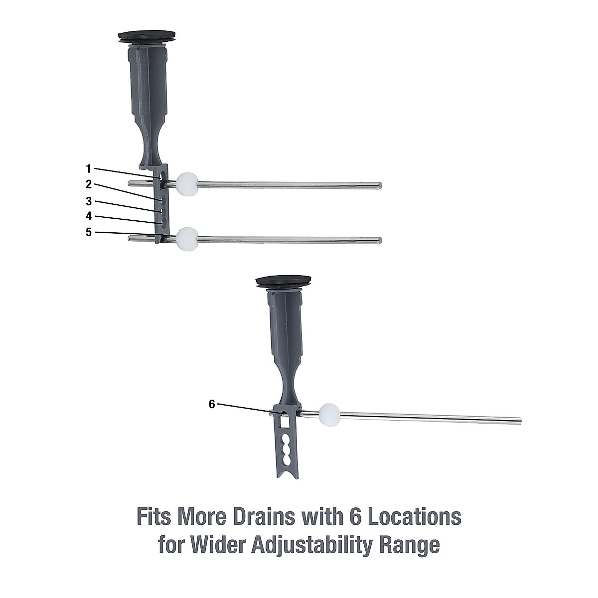 Bathroom Sink Pop-up Stopper Replacement for Lavatory Pop-up Drain Assembly, Matte Black, 11059