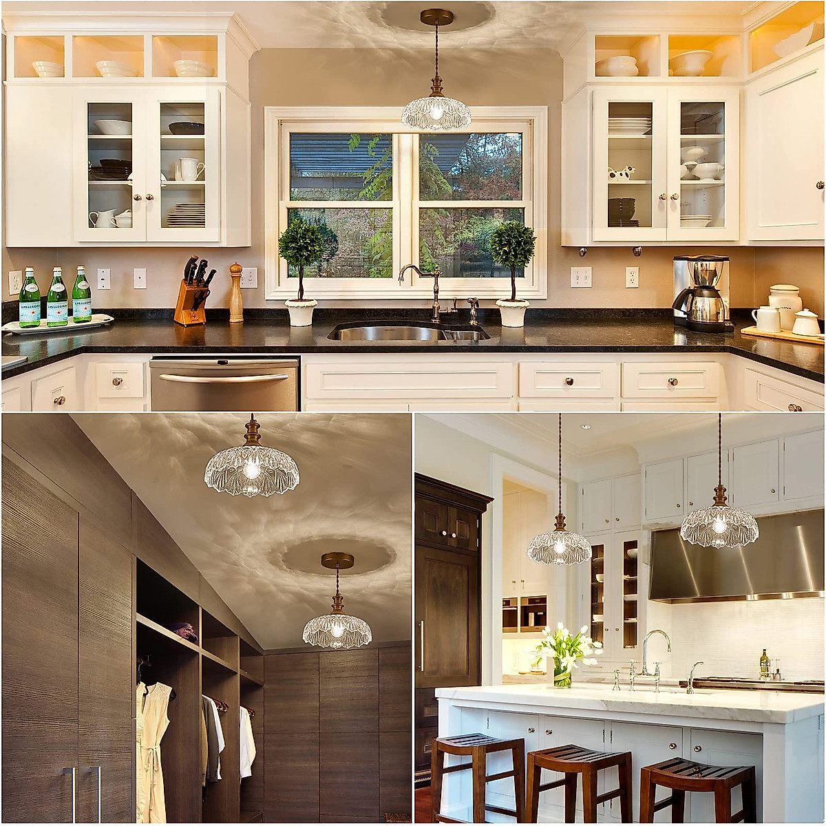 HDDFL Pendant Lights Fixture Modern Pendant Lighting Fixtures Hanging Lamp for Kitchen Island Bedroom Living Room Coffee Shop Corridor