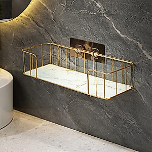 Bathroom Gold Rack Wallet Handing Toilet Shelf Storage Shower Organizer Caddy Holder Black