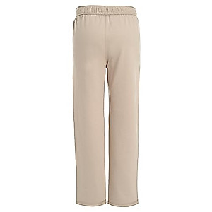 Nautica boys School Uniform Sensory-friendly French Terry Pants, Khaki, 10 12 US