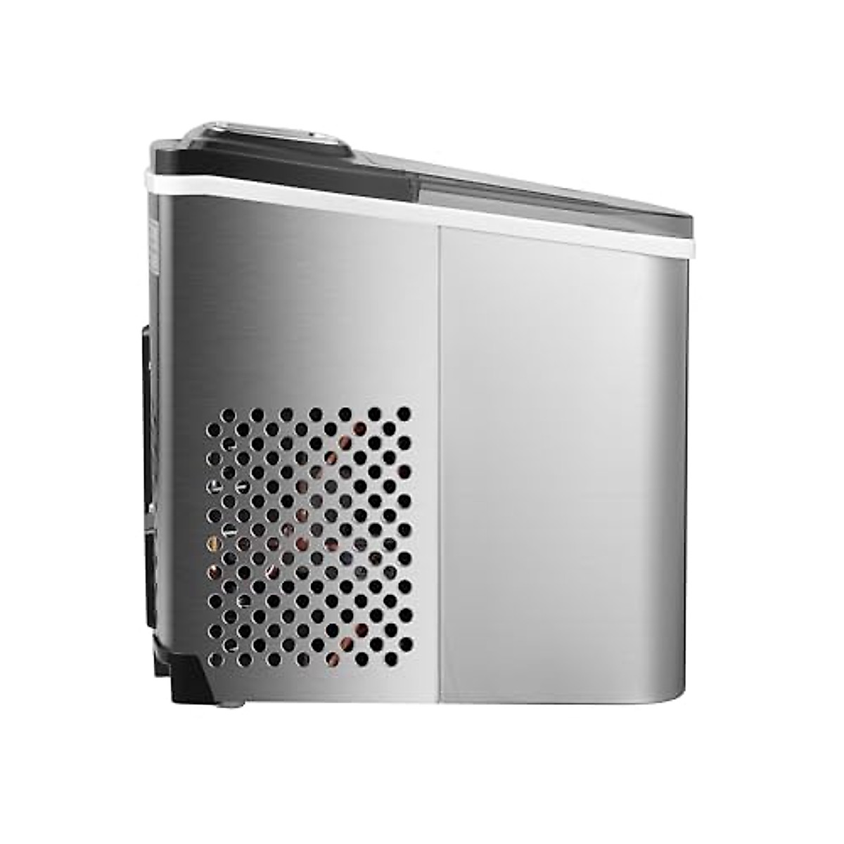 Panana Smart Countertop Ice Makers,Automatic Clean,Portable Ice Maker 9 Cubes Ready in 7-10min,26lbs/24H,for Home Kitchen Party Camping,Silver