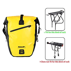Rhinowalk Bike Bag Waterproof Bike Pannier Bag 27L,(for Bicycle Cargo Rack Saddle Bag Shoulder Bag Laptop Pannier Rack Bicycle Bag Professional Cycling Accessories)