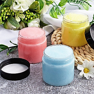36 Pack 2 Oz Small Plastic Container Jars with Lids and Labels BPA Free, TUZAZO Empty Round Clear Cosmetic Containers Plastic Slime Jars for Lotion, Cream, Ointments, Samples, Travel Storage (36)