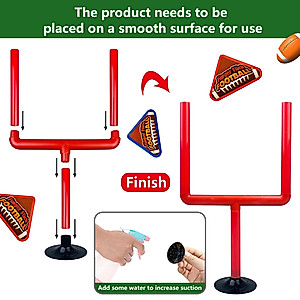 XIPEGPA 20 PCS Mini Flick Football Games Mini Table Top Sports Games with Foam Footballs Goal Post and Cards Finger Toys Office Indoor Football Sports Party Favors Birthday Gifts Office Desk Toys