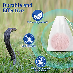 YJOO 12 Pack Snake Repellent for Yard Powerful, Natural Snakes Balls for Repelling Snakes Rats and Other Pests, for Outdoor Indoor Lawn Garden Camping Fishing