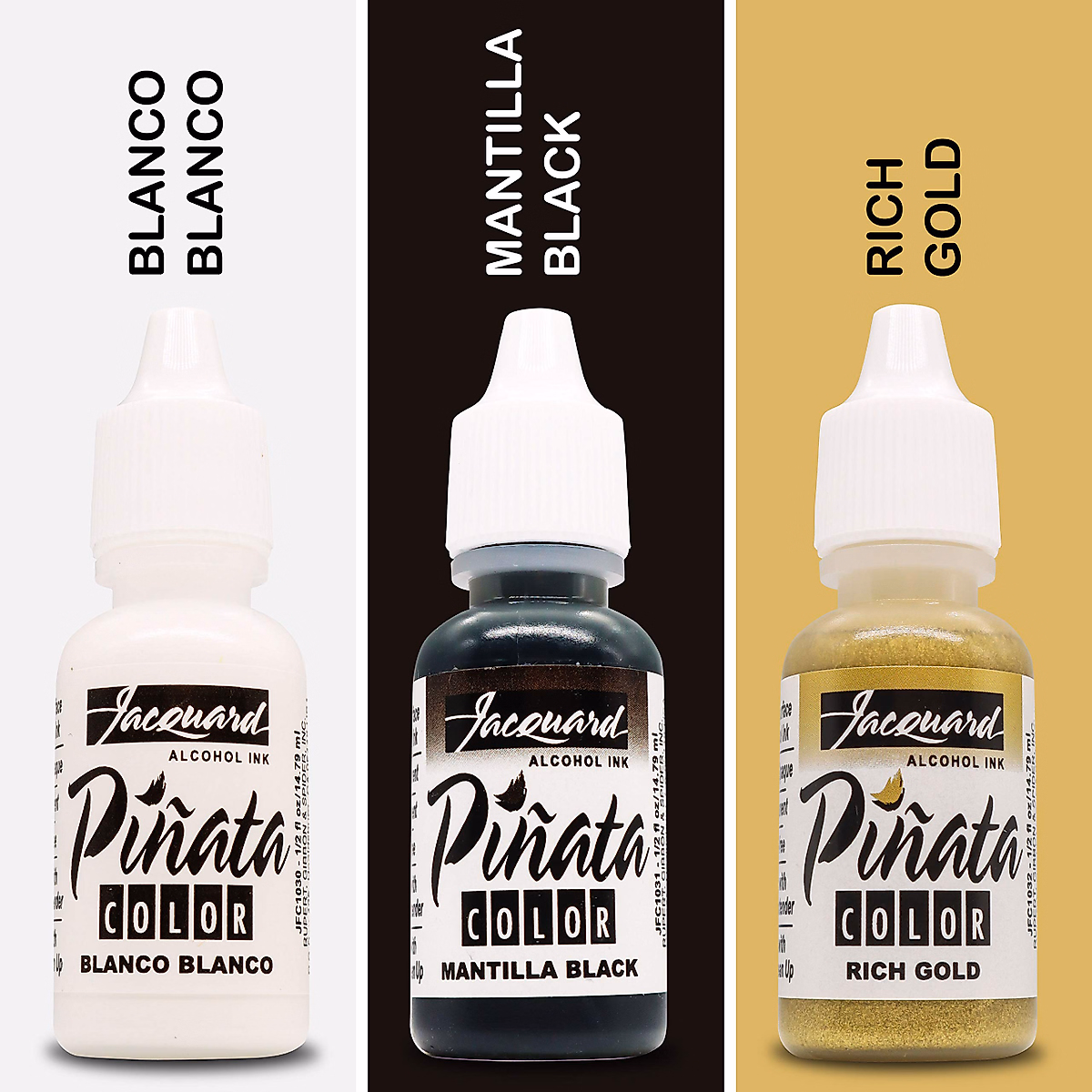 Jacquard Piñata Alcohol Ink Made in USA - Original Exciter Pack - 9 Colors - 1/2 Ounce Bottles - Bundled with Moshify Blending Pen