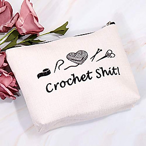 G2TUP Yarn Storage Bag Knitting Zipper Pouch for Crochet Beginners Knitting Lovers Crochet Sht (Knitting Zipper Pouch)