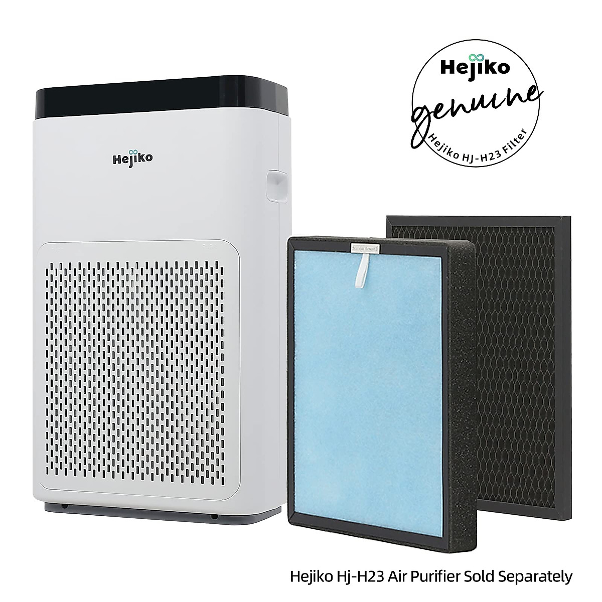 Hejiko Genuine Replacement Filter HJ-H23 Air Purifier, True H13 HEPA