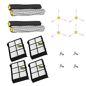 YOKYON Replacement Parts Kit for Iobot Roomba 800 and 900 Series 805 860 870 871 880 890 960 961 980 981 985 Vacuum Cleaner Accessories Including Debris Extractor Set,Side Brush and Hepa Filters