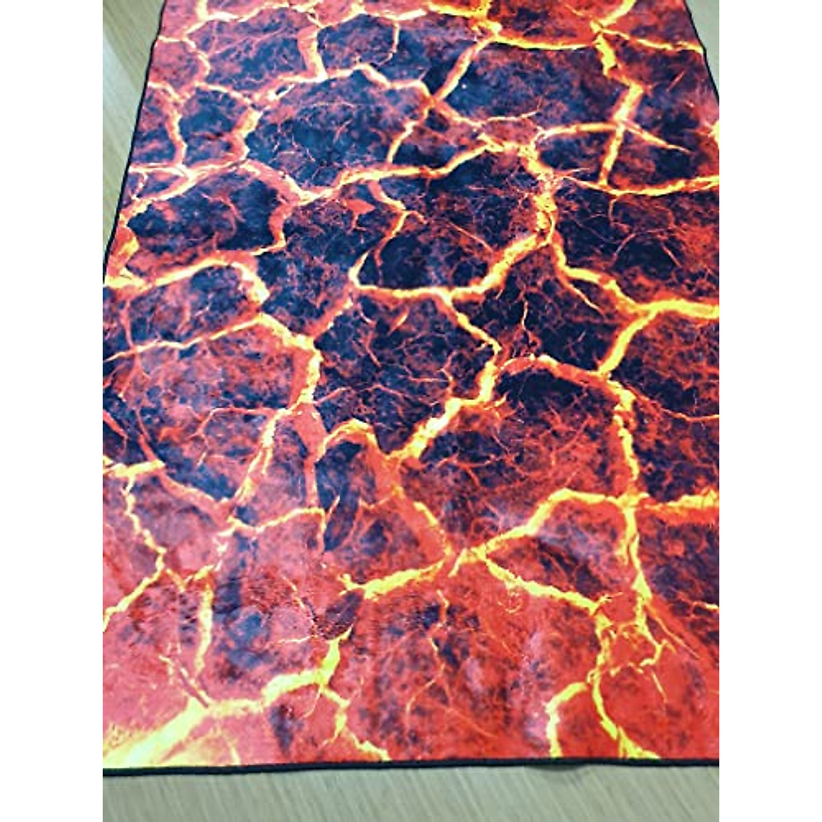 Hot Lava Rug, Lava Rug, Floor is hot Lava, Volcano Floor Rug C942 (23”x31”)=60x80cm