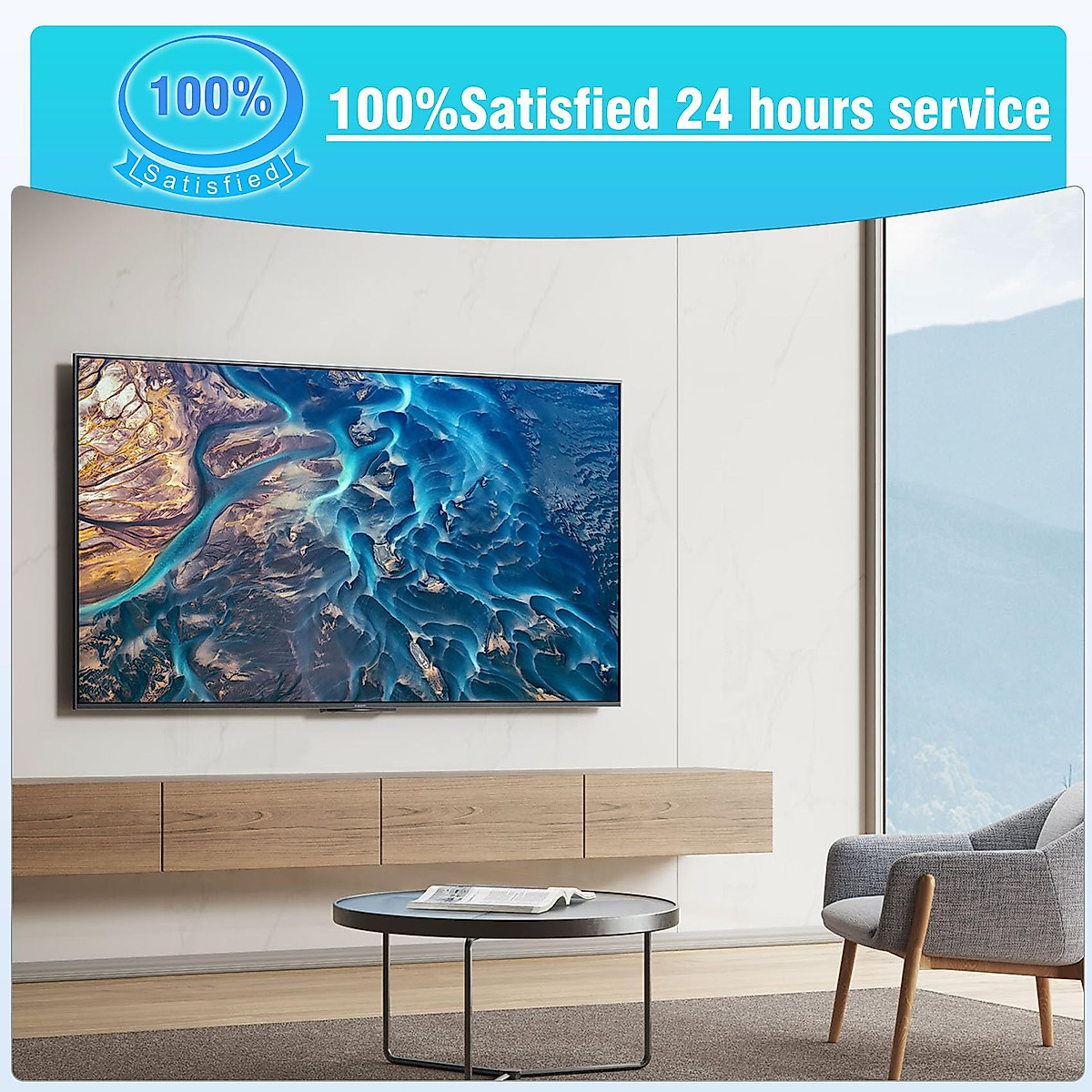 VG-SOCR15/ZA 49.2ft/15m One Invisible Connect Cable Compatible with Samsung TV QN43-85 inches LS03CA LS03BA LS03AA QLED 4K The Frame TVs (Newest Model)