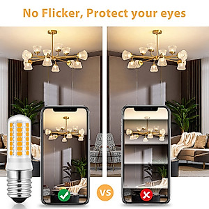 RuLEDne E17 LED Bulb Dimmable,4W Microwave Oven Bulb,Warm White 3000K,40W Incandescent Equivalent,Fit for Over Stove Appliance,4 Pack
