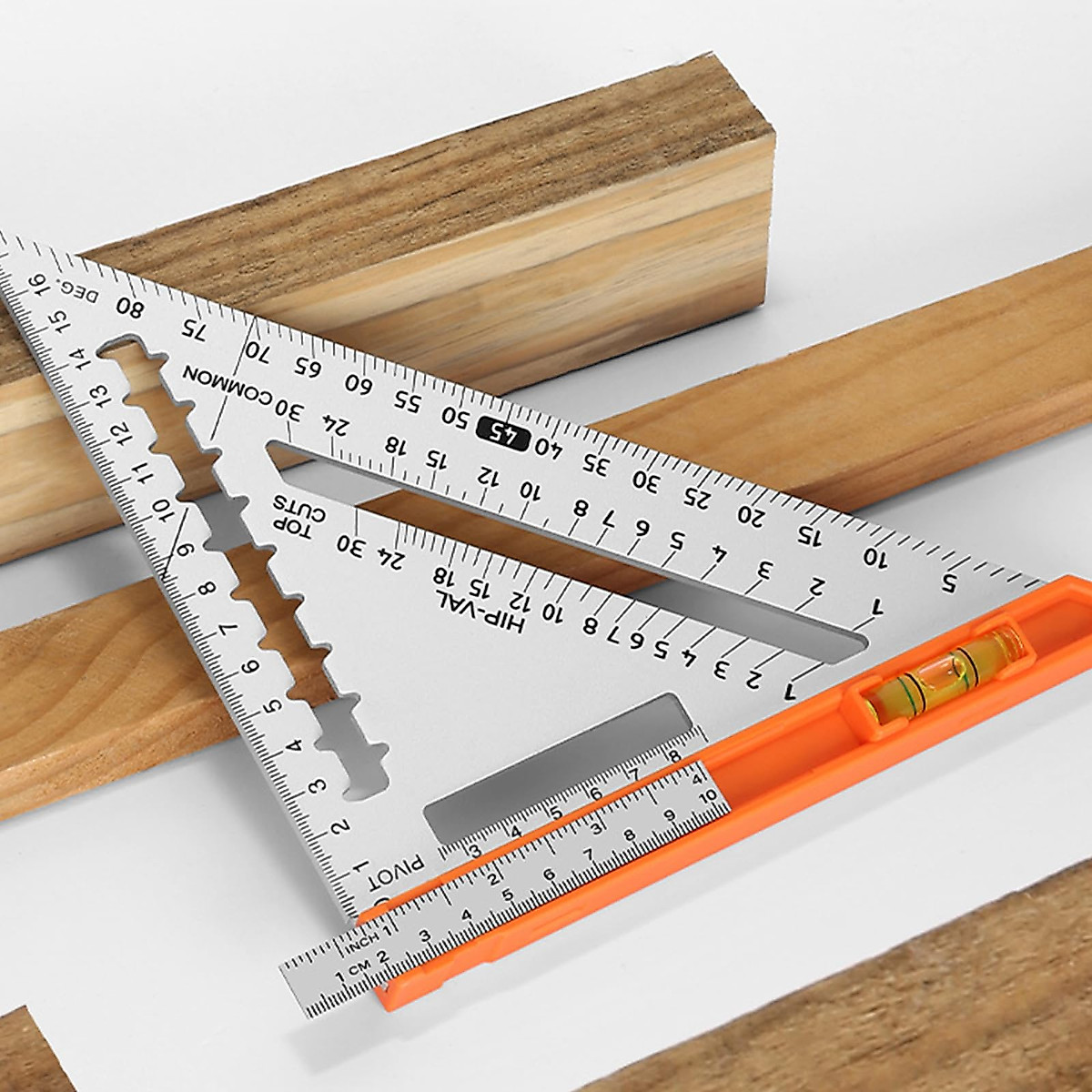 BELOWSYALER Carpenter Square Multifunctional Try Square Metal Aluminium Ruler AnglesGuide Protractor Angles Try Square 45 & 90Degree