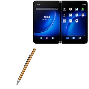 BoxWave Stylus Pen Compatible with Microsoft Surface Duo 2 5G - FineTouch Capacitive Stylus, Super Precise Stylus Pen for Microsoft Surface Duo 2 5G - Champagne Gold