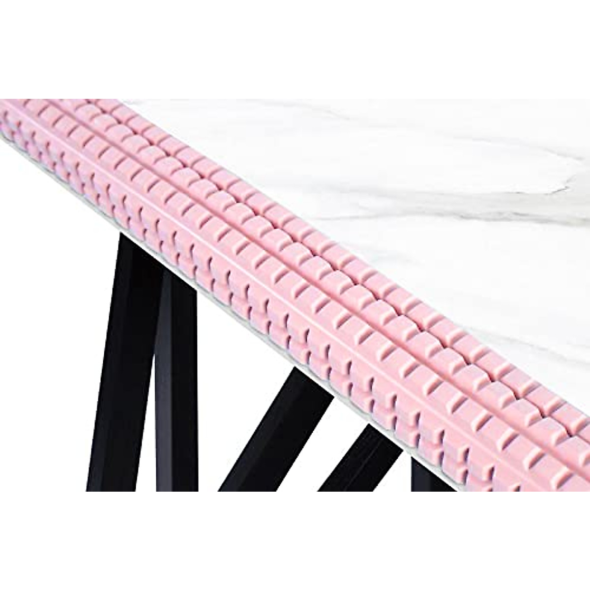 MeiGaoXin Baby Proofing Edge Corner Protector, Thick Table Bumper Guard, Soft Rubber Foam Guard, 3M PreTaped Corners, 40 inch X2 PCS, Baby Proof Corner Guard HeavyDuty. Pink
