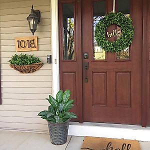 Beebel Artificial Plants Shrubs Stems Taro Leaf Faux Ficus Plant Indoor Outdoor Greenery for Floral Arrangement Farmhouse Home Garden Wedding Patio Indoor Decor