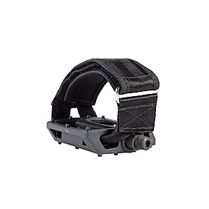 Fyxation Gates Pedal Strap Kit with Black Pedal and Black Straps, Standard