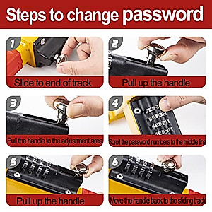 Universal Wheel Clamp Lock Enlarge 9 Holes Wheel Boot Lock Max 10.75" Tire WidthSecurity Tires Anti Theft Lock Keyless Password Code Lock for Vehicle Car Truck SUV Boat Motorcycle Golf Cart Orange